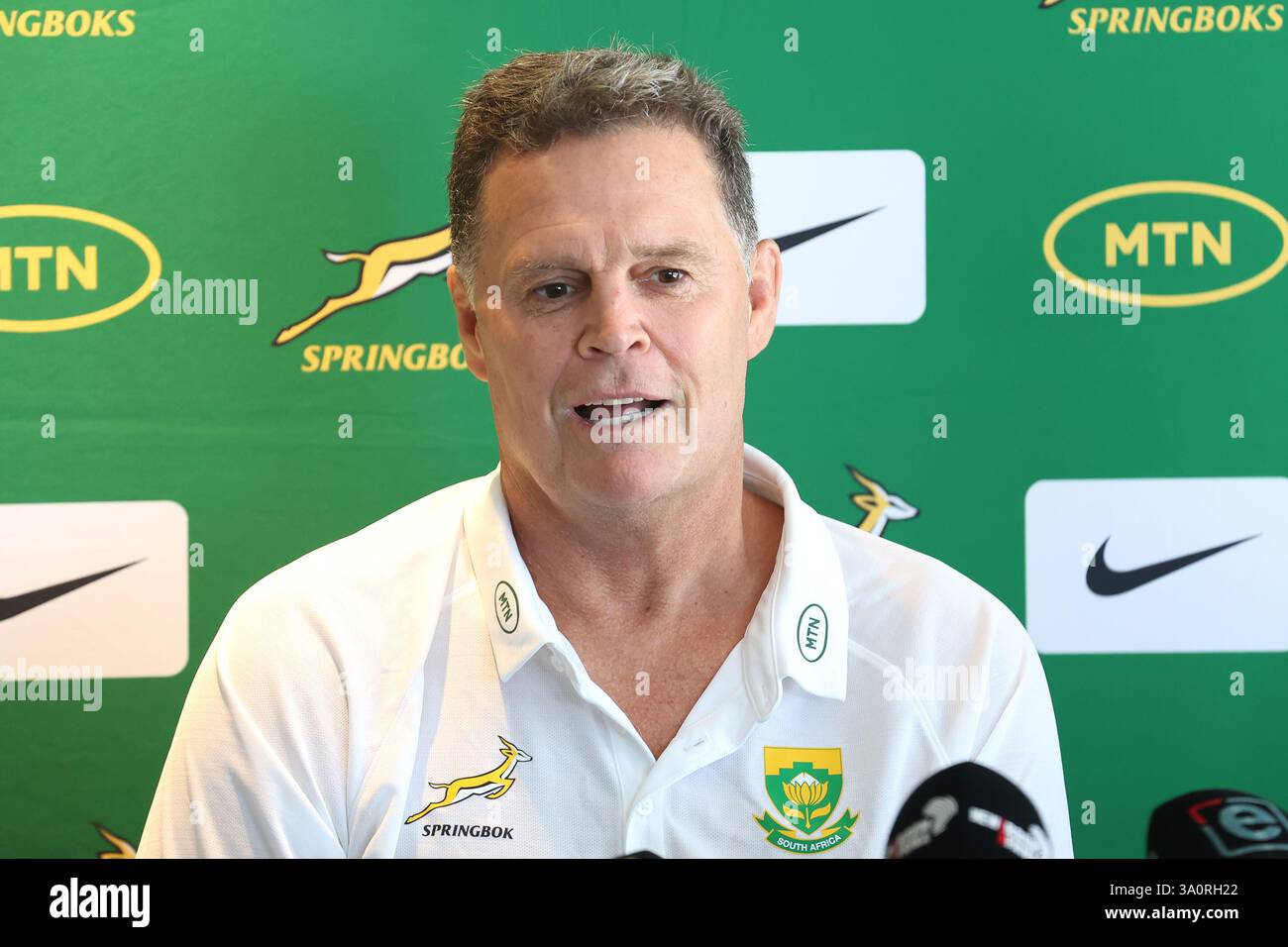 CAPE TOWN, SOUTH AFRICA - 05 MARCH 2025: South African Head Coach ...