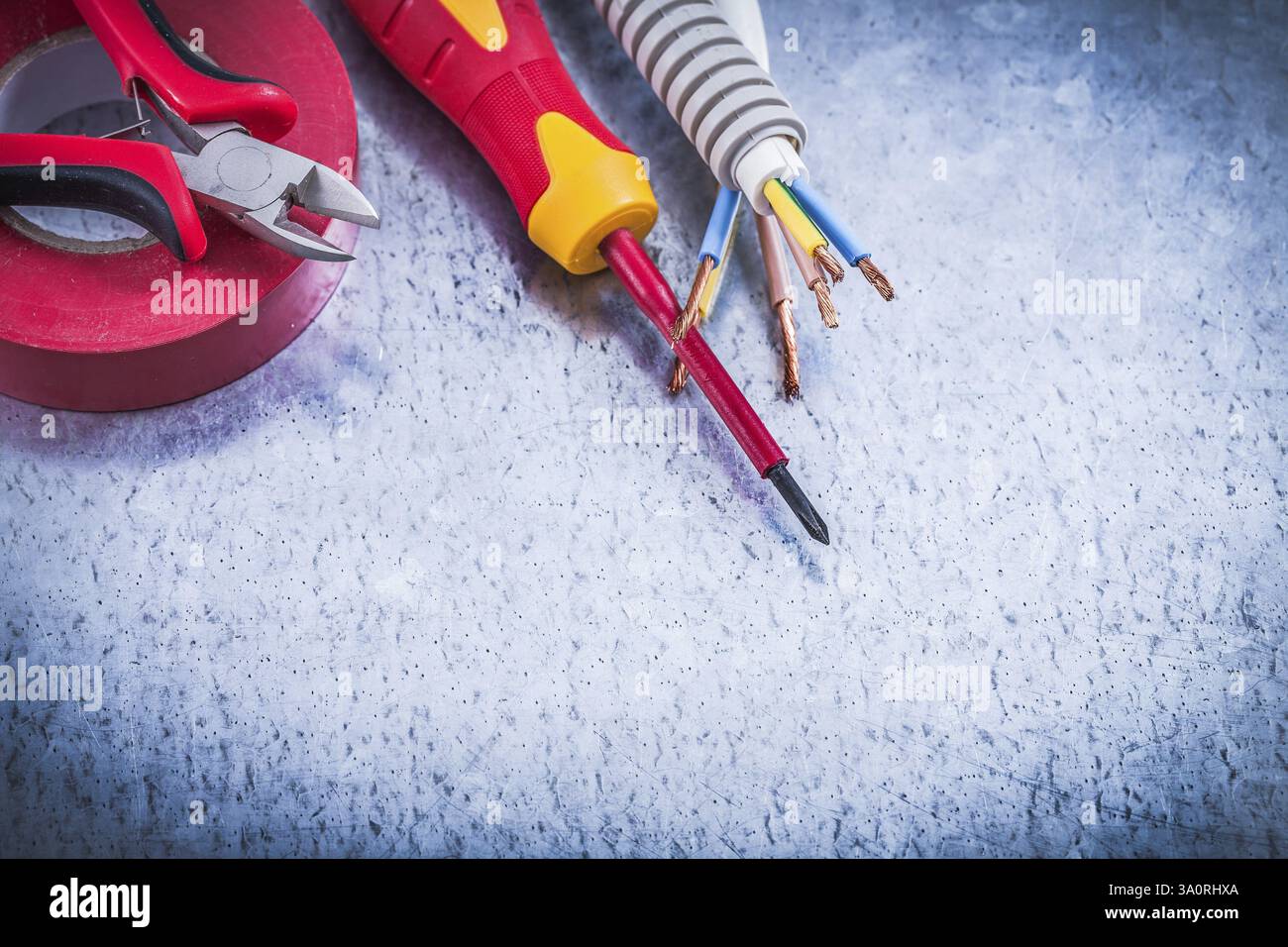 Cutting pliers insulated screwdriver corrugated pipe wire protection ...