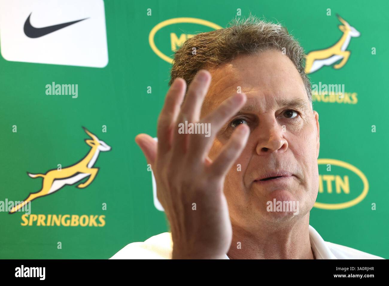 CAPE TOWN, SOUTH AFRICA - 05 MARCH 2025: South African Head Coach ...