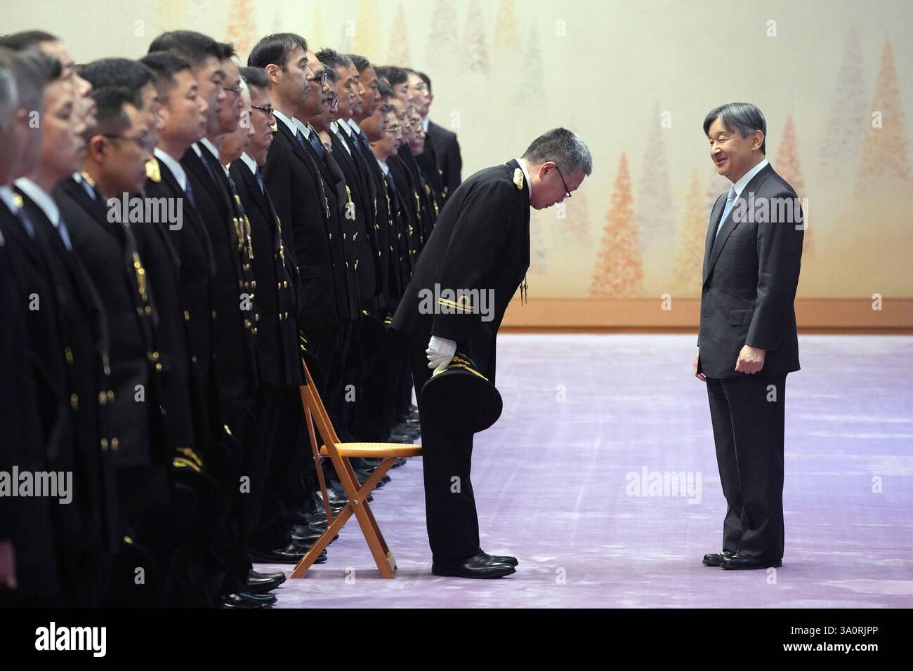 Japanese Emperor Naruhito meets correctional facility staffs of ...