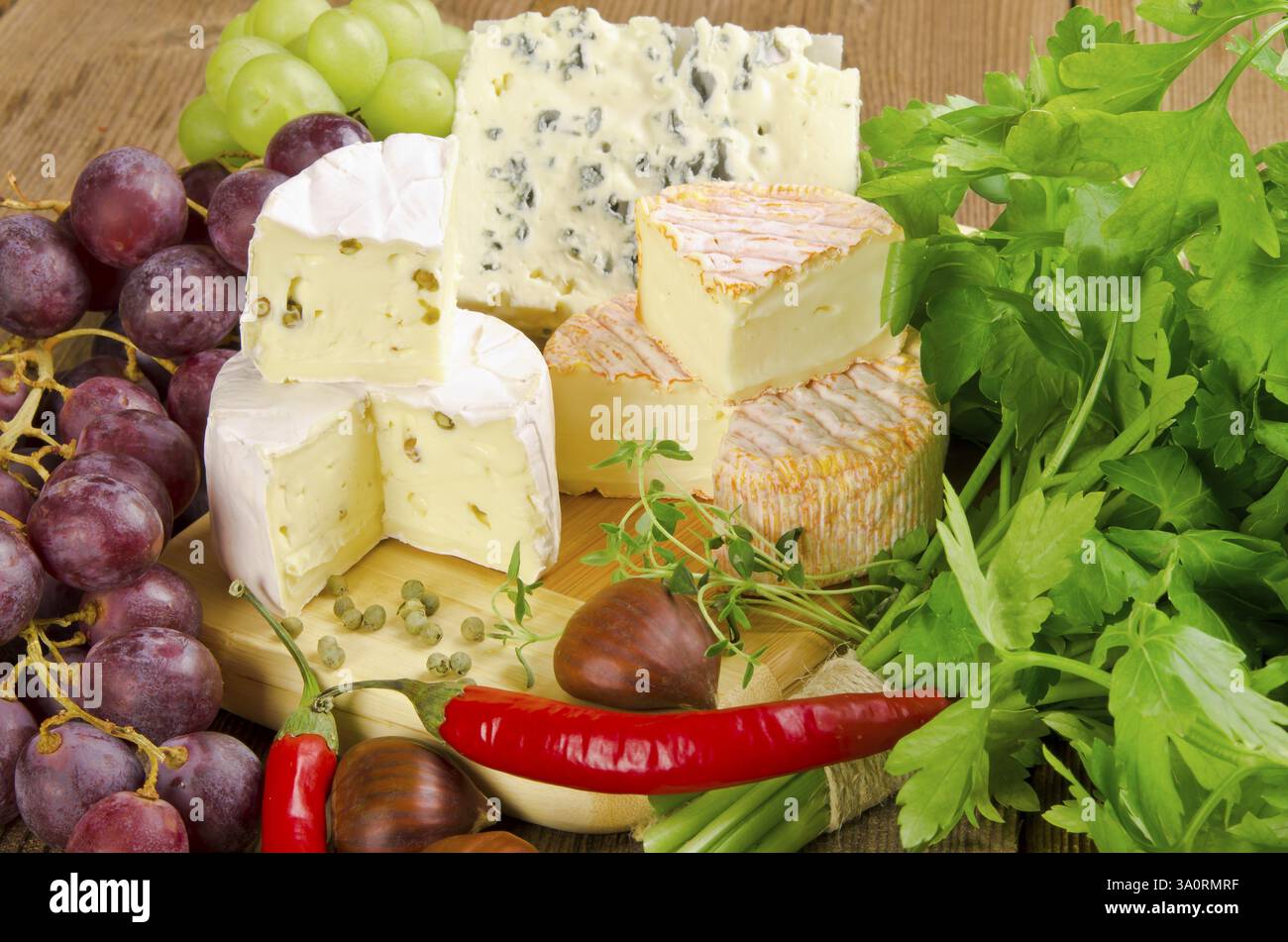 Cheese types different varieties hi-res stock photography and images ...