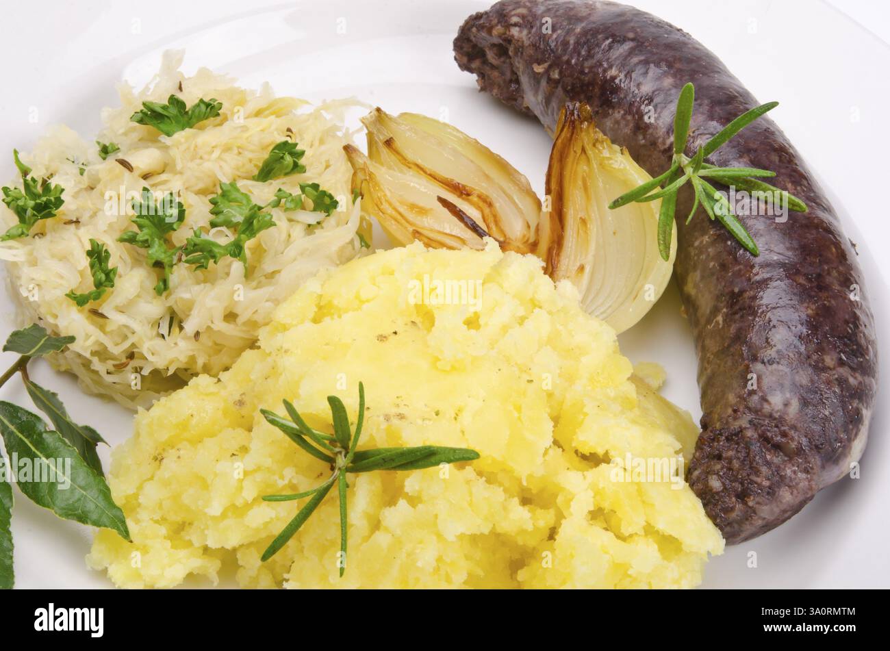 Krupniok traditional blood sausage in Polish cuisine Stock Photo - Alamy