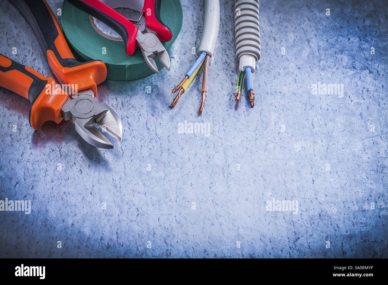 Collection of cutting pliers corrugated pipe wire protection insulation ...