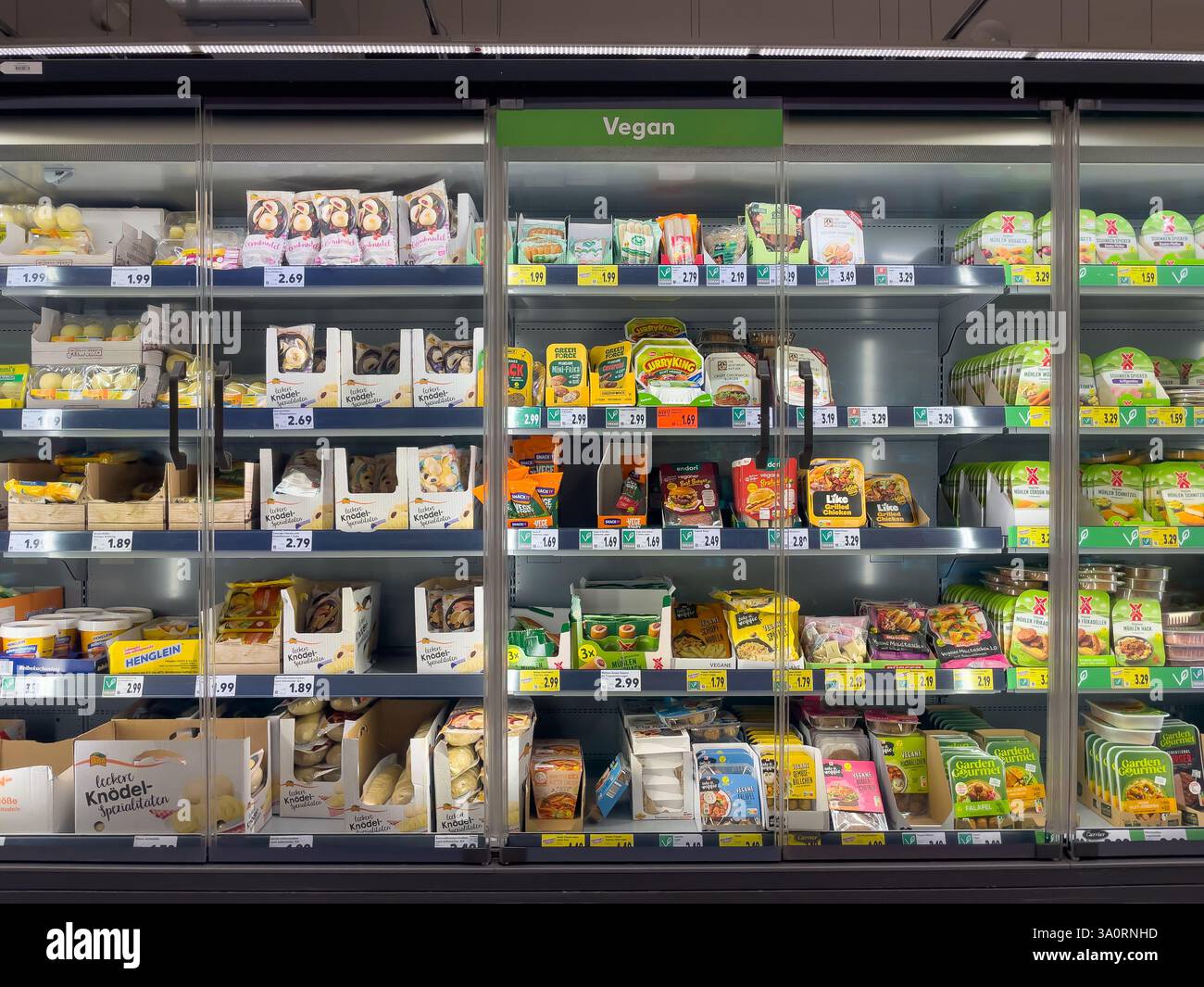 Germany Berlin February 19, 2025 A grocery store with a section for ...