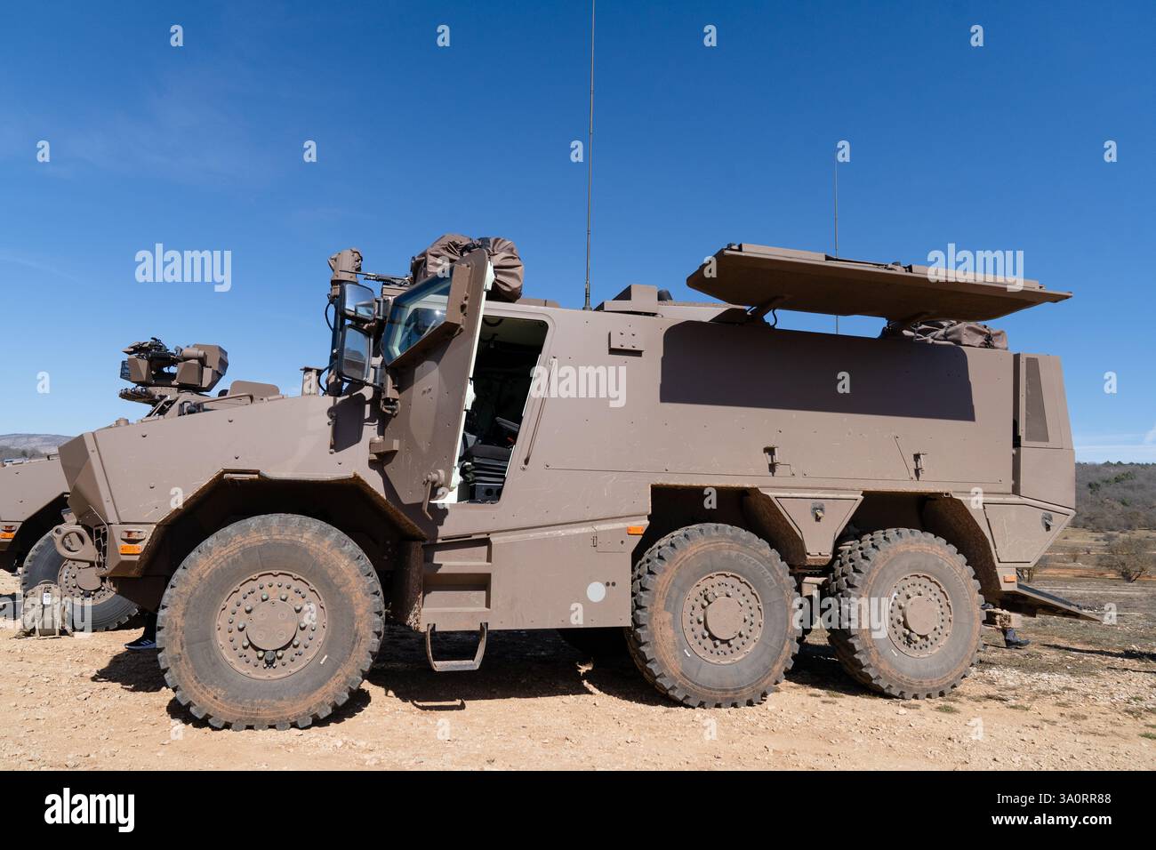 The Griffon MEPA pictured during the first live firing of the Jaguar ...