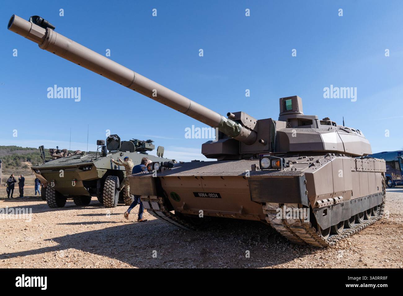 Canjuers, France. 04th Mar, 2025. The Leclerc tank pictured during the ...