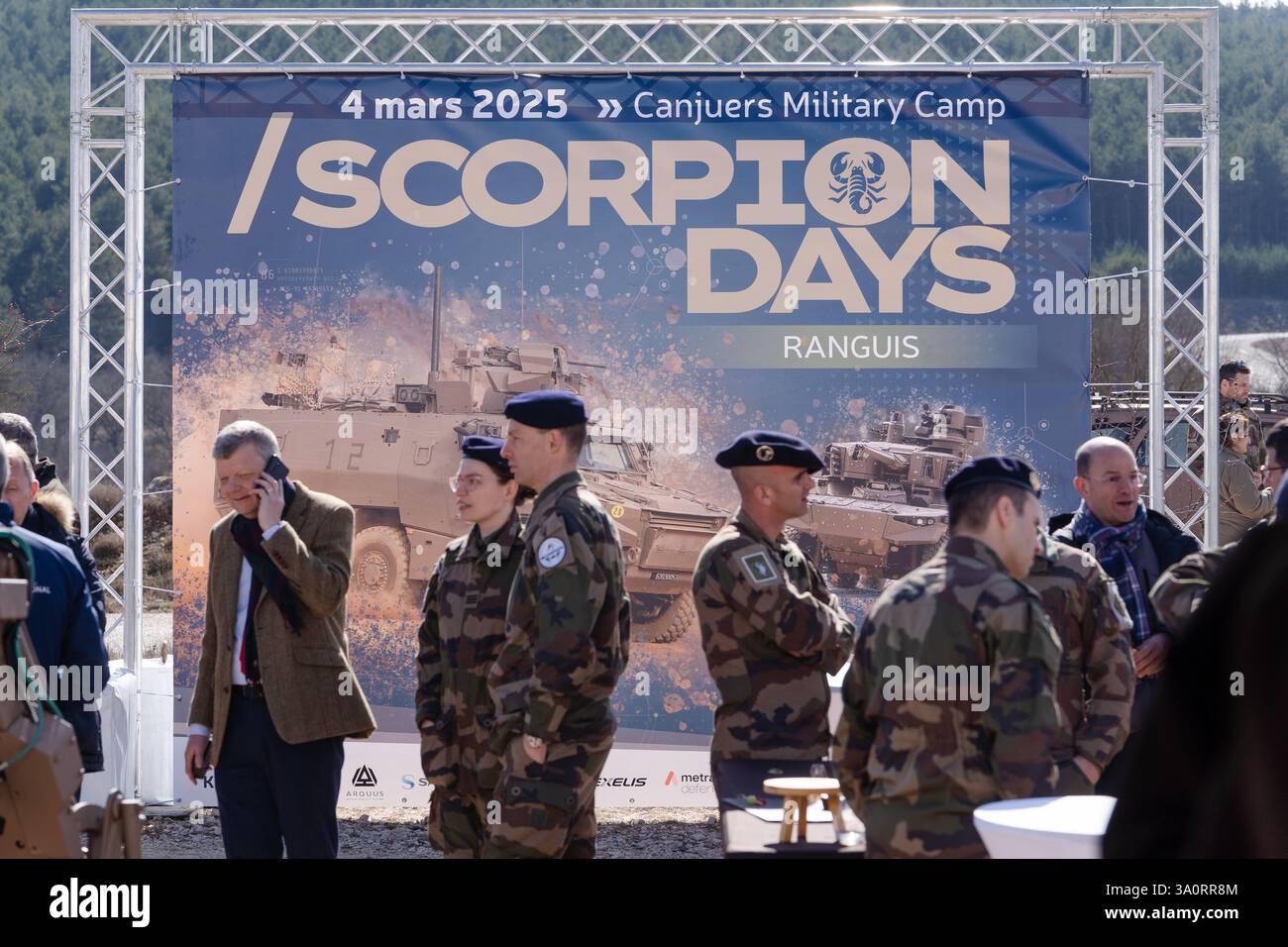 Canjuers, France. 04th Mar, 2025. An illustration of the Scorpion Days ...