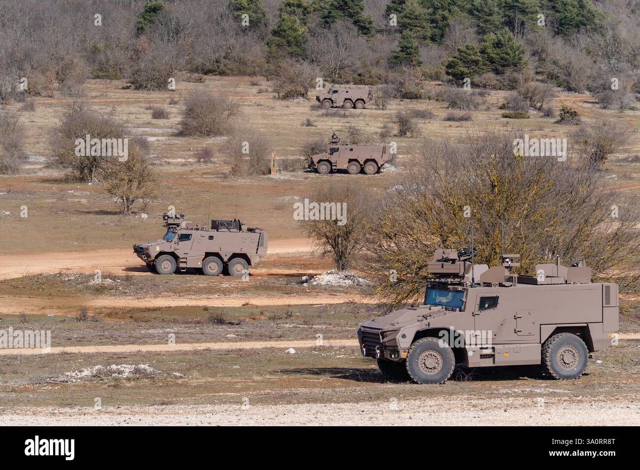 Attack exercice of the French army pictured during the first live ...