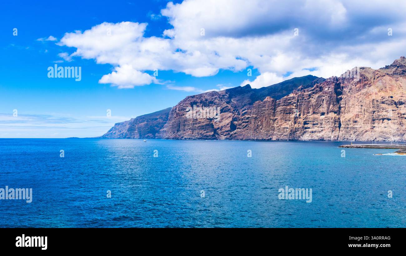Los Gigantes Cliffs in Tenerife, Canary island, Spain Stock Photo - Alamy