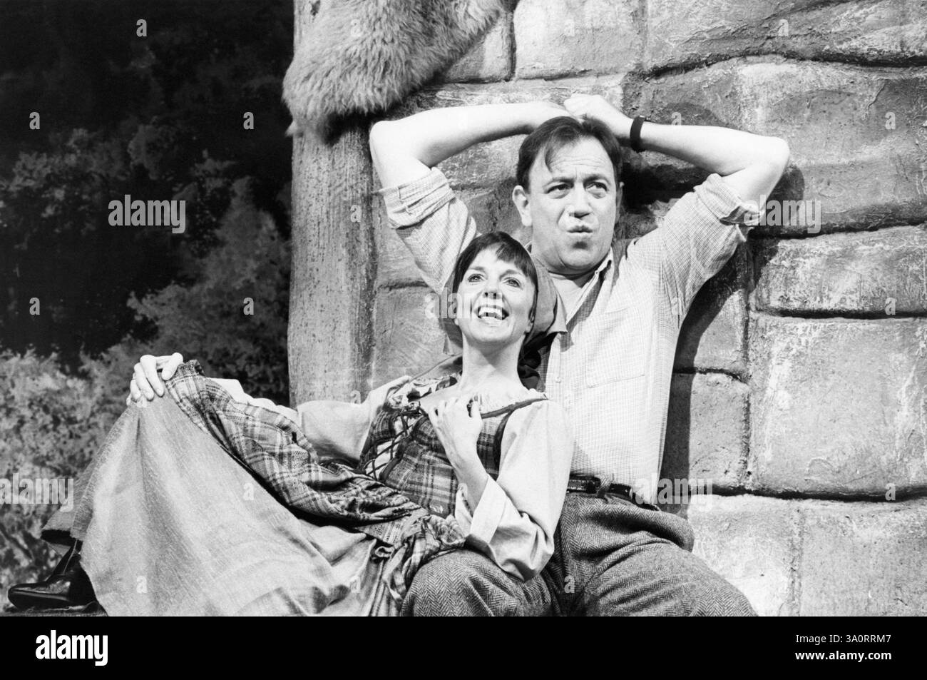 Lesley Mackie (Meg Brockie), Robin Nedwell (Jeff Douglas) in BRIGADOON ...