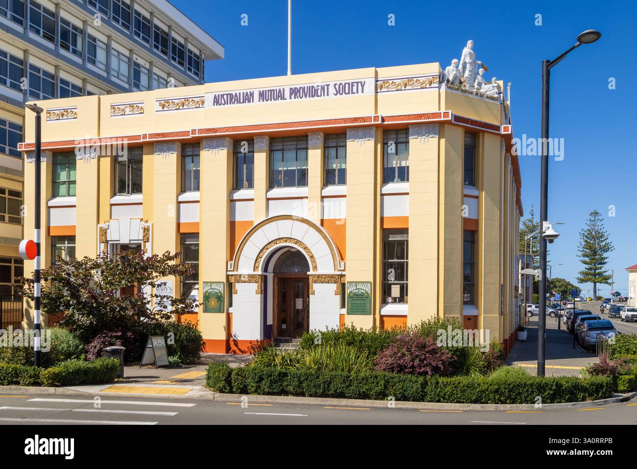 Napier, New Zealand. The historic Australian Mutual Provident Society ...