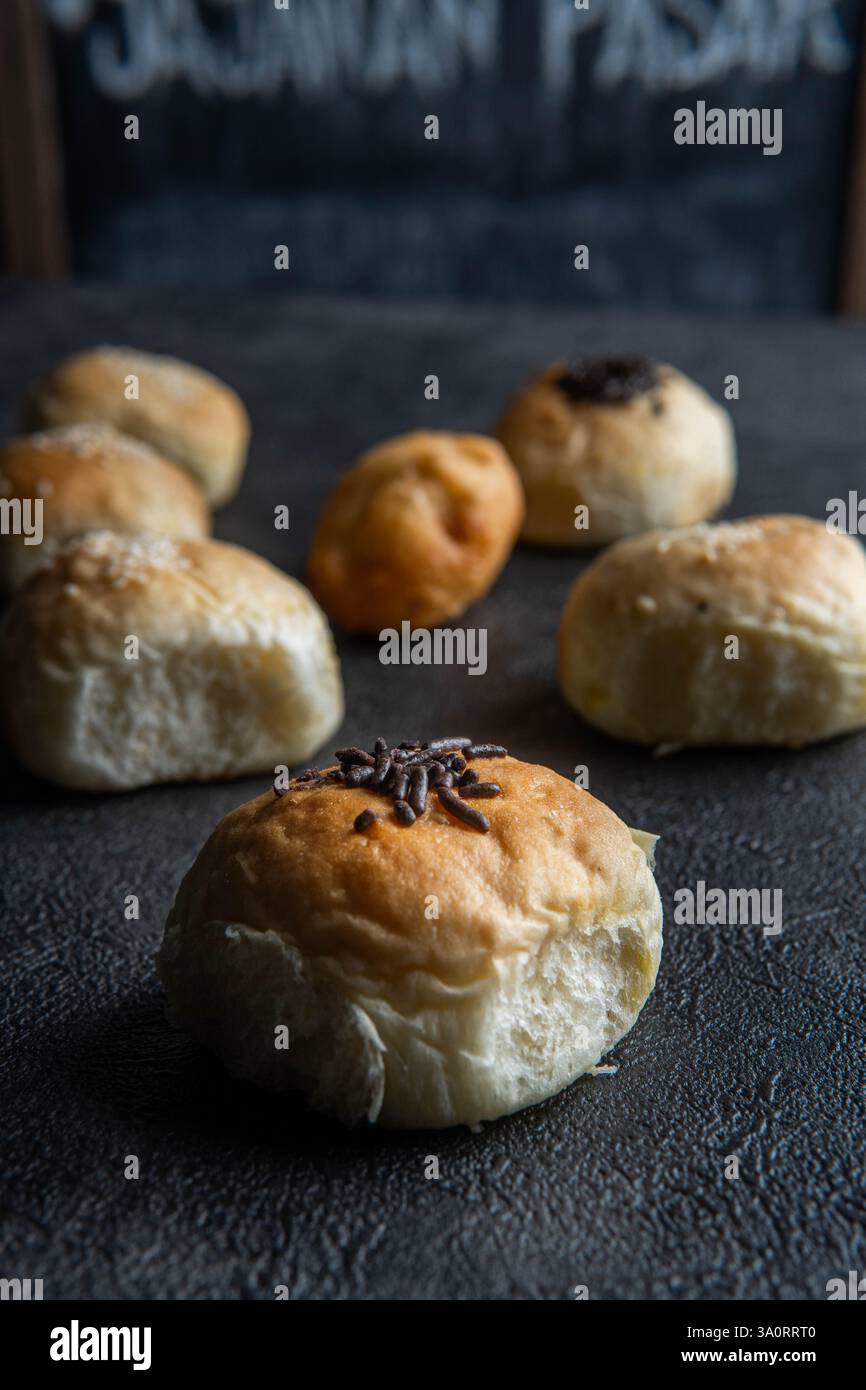 Traditional Indonesian Sweet Buns Stock Photo - Alamy