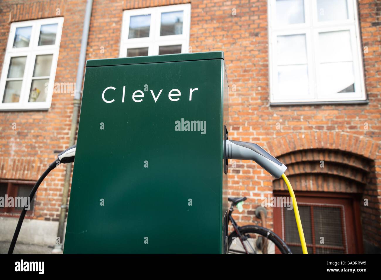 Copenhagen, Denmark. 02nd Mar, 2025. View of a Clever car charger at ...