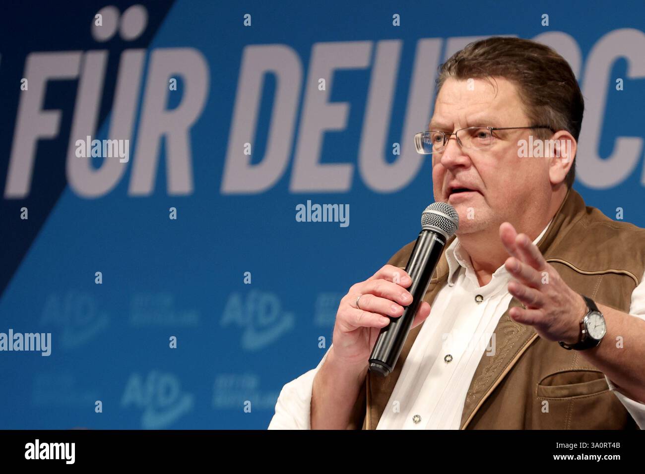 05 March 2025, Bavaria, Osterhofen: Political Ash Wednesday, AfD, at ...