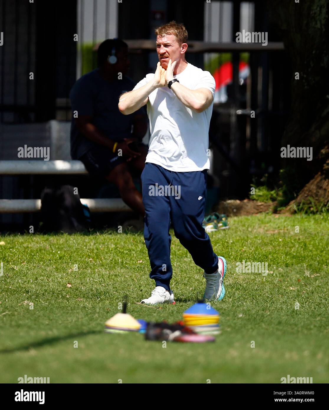 DURBAN, SOUTH AFRICA - MARCH 05: Jerry Flannery (Defence Coach) of ...