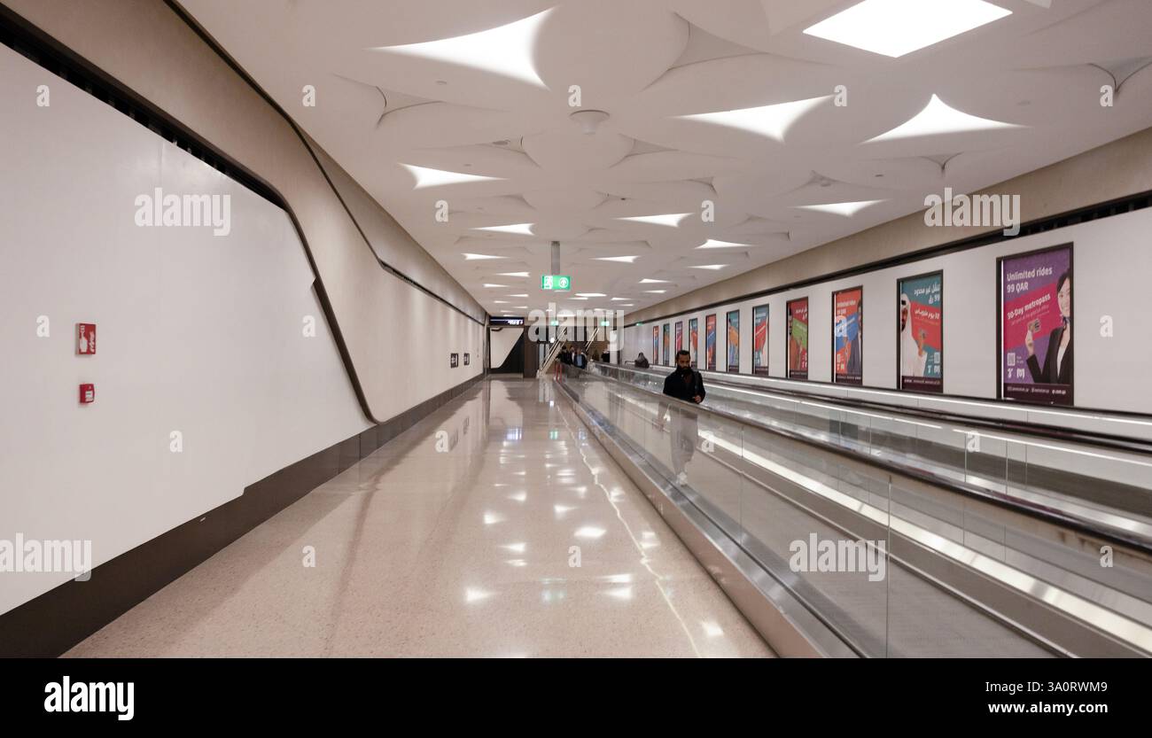 Metro station Qatar 03-03-2025 Doha Qatar Stock Photo - Alamy