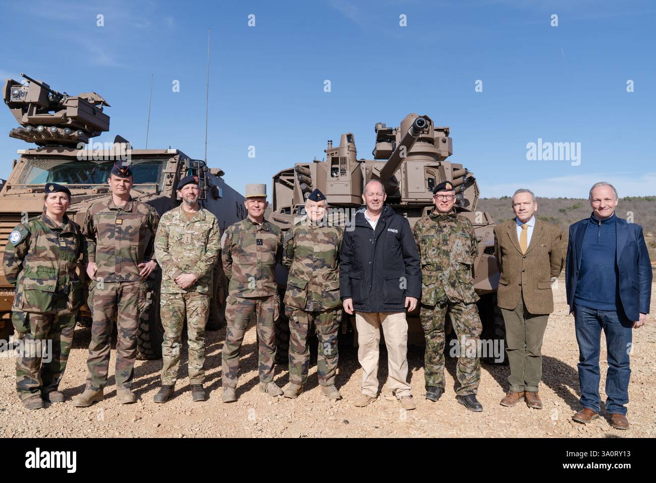 Picture shows (from left to right) an anonymous French soldier, French ...