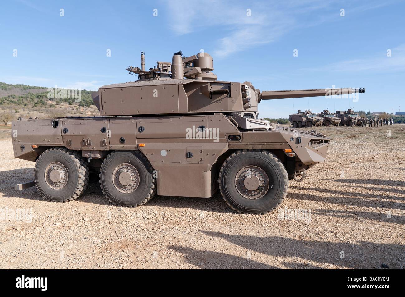 Canjuers, France. 04th Mar, 2025. The Jaguar armoured fighting vehicle ...