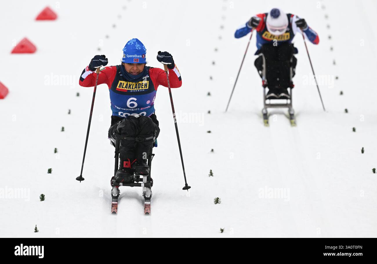 05 March 2025, Norway, Trondheim: Nordic skiing, World Championships ...