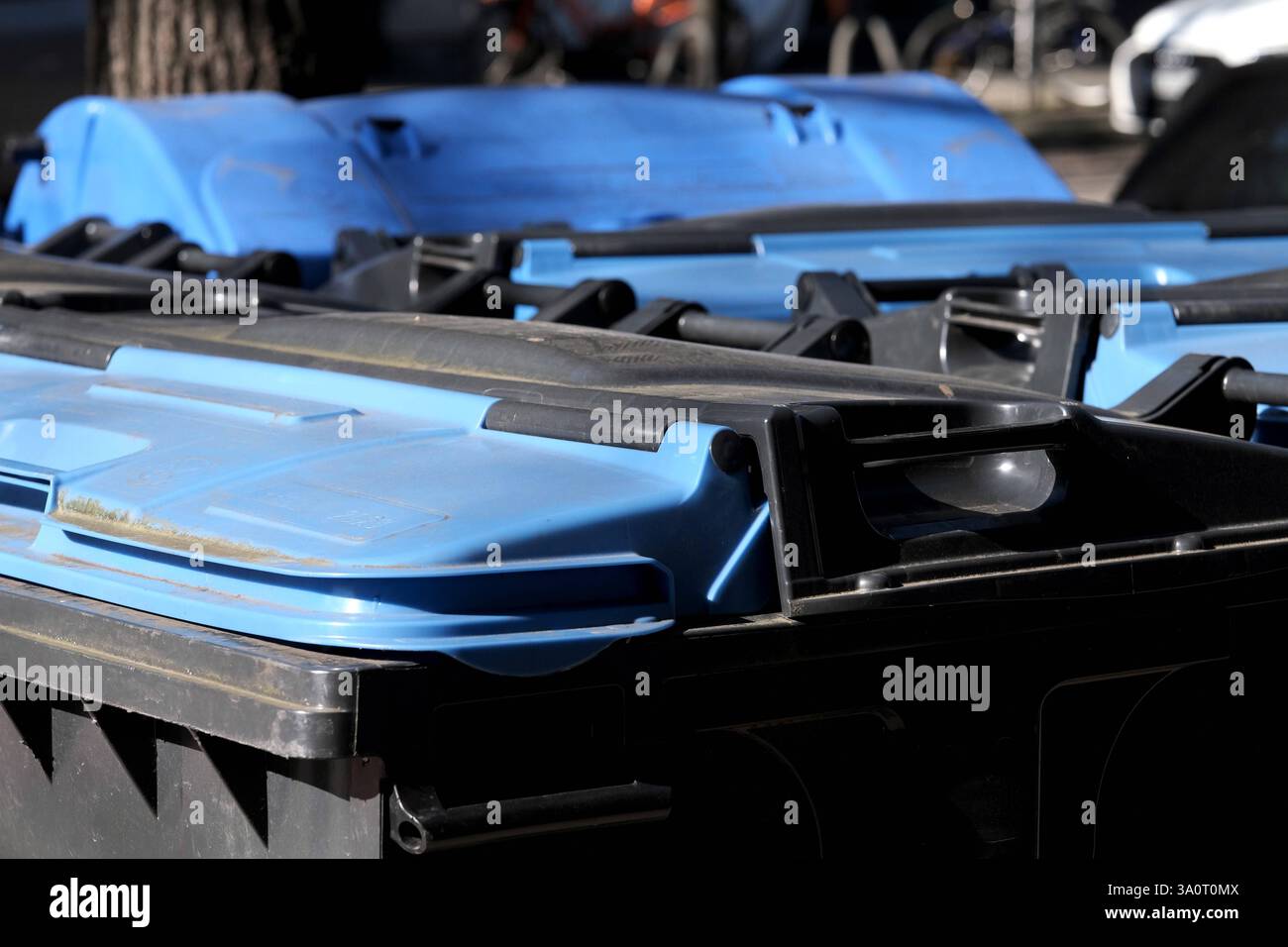 Düsseldorf 05.03.2025 Mülltonne Recycling Müll Abfall Wohlstandsmüll ...