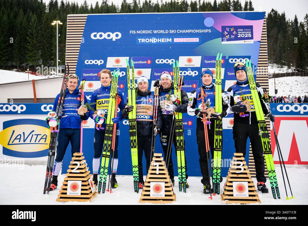 Zebastian Modin of, Sweden. , . with guide Emil Jönsson Haag and Inkki ...