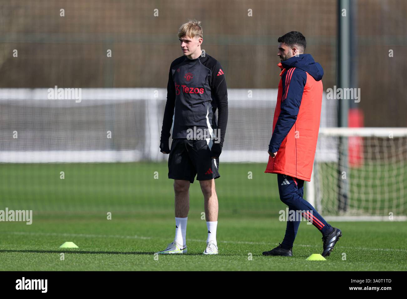 Manchester, UK. 05th Mar, 2025. Toby Collyer of Manchester United ...
