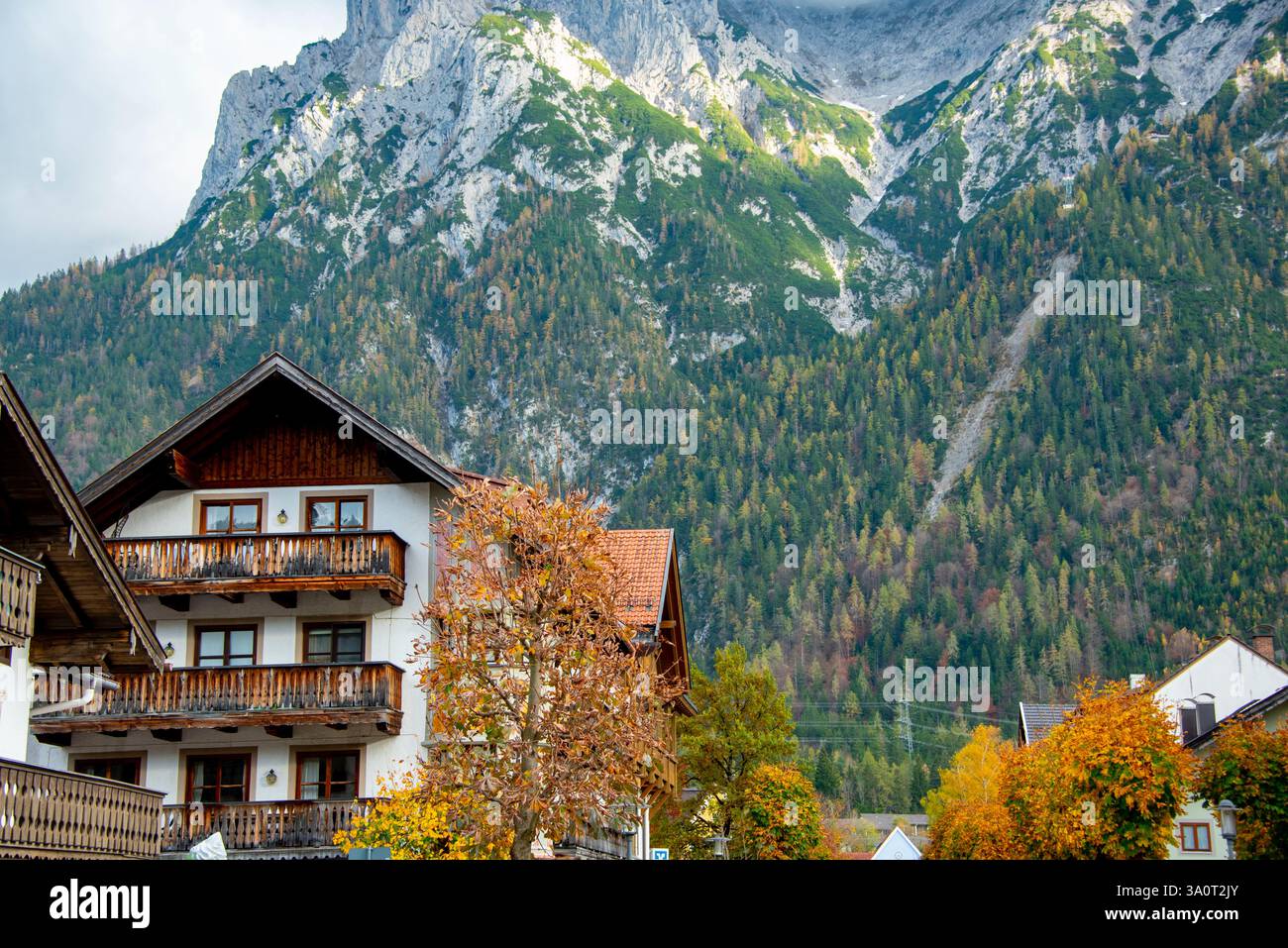Town of Mittenwald in Bavaria - Germany Stock Photo - Alamy