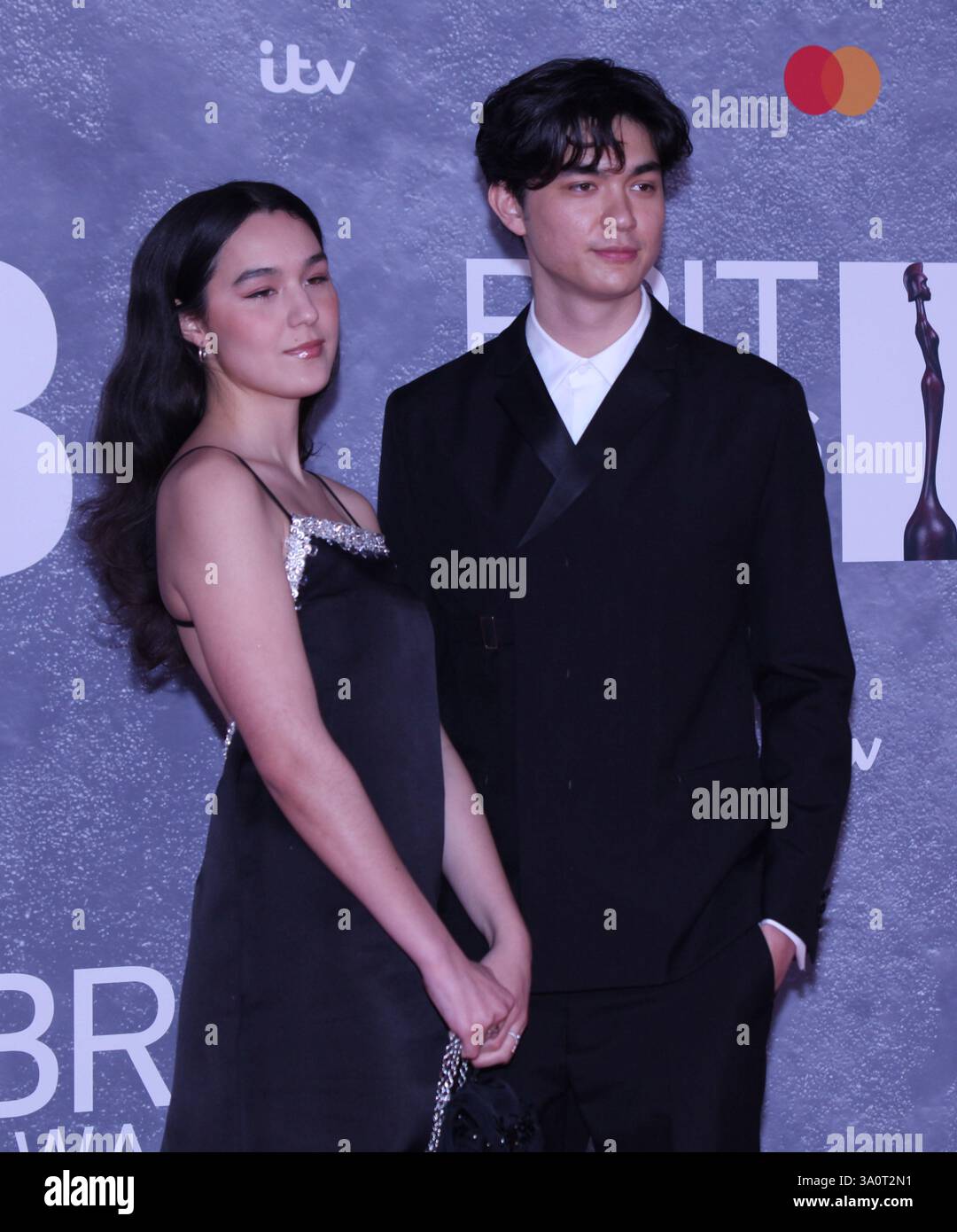 London, UK. Olivia Hardy and William Gao at the BRIT Awards 2025. The ...