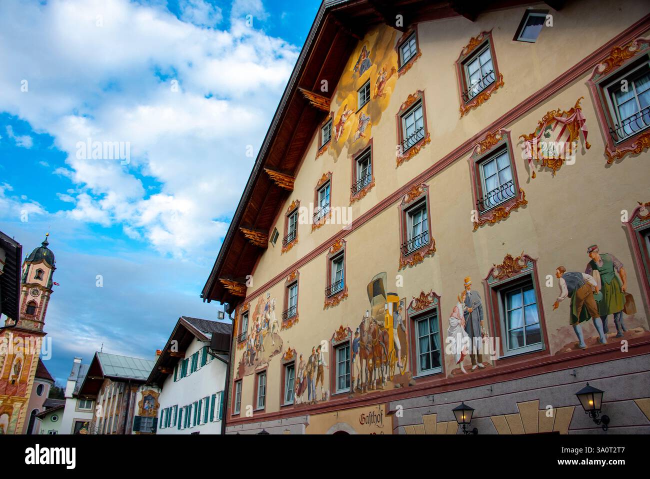 Town of Mittenwald in Bavaria - Germany Stock Photo - Alamy