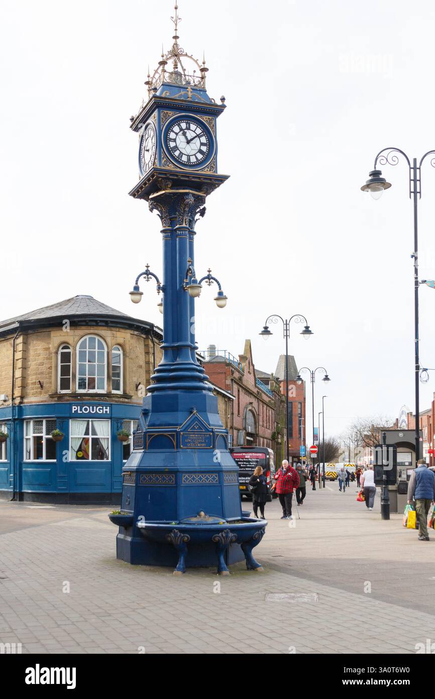 The clock tower in Rotherham Stock Photo - Alamy