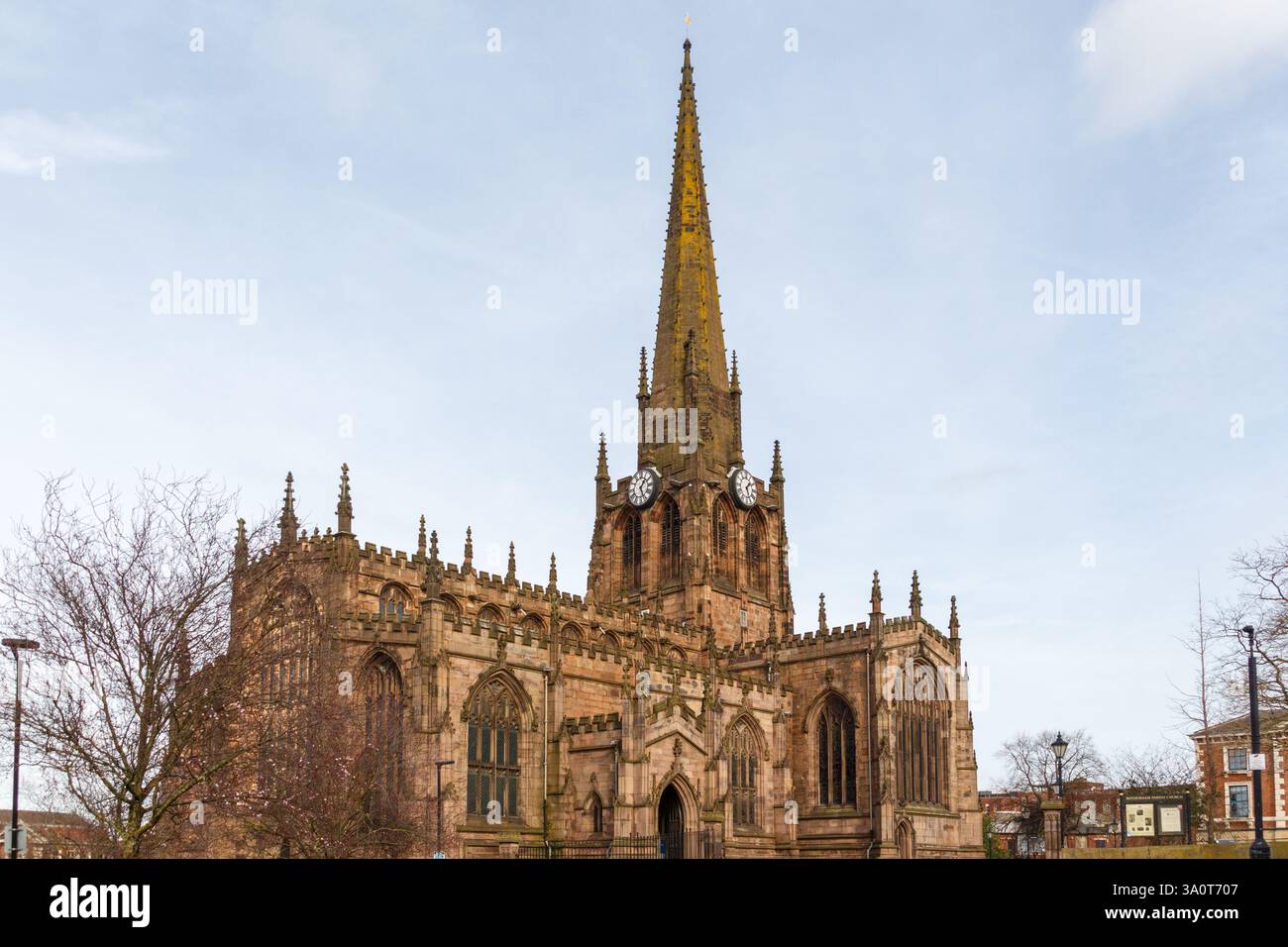 The Church of All Saints at Rotherham or Rotherham Minster Stock Photo ...