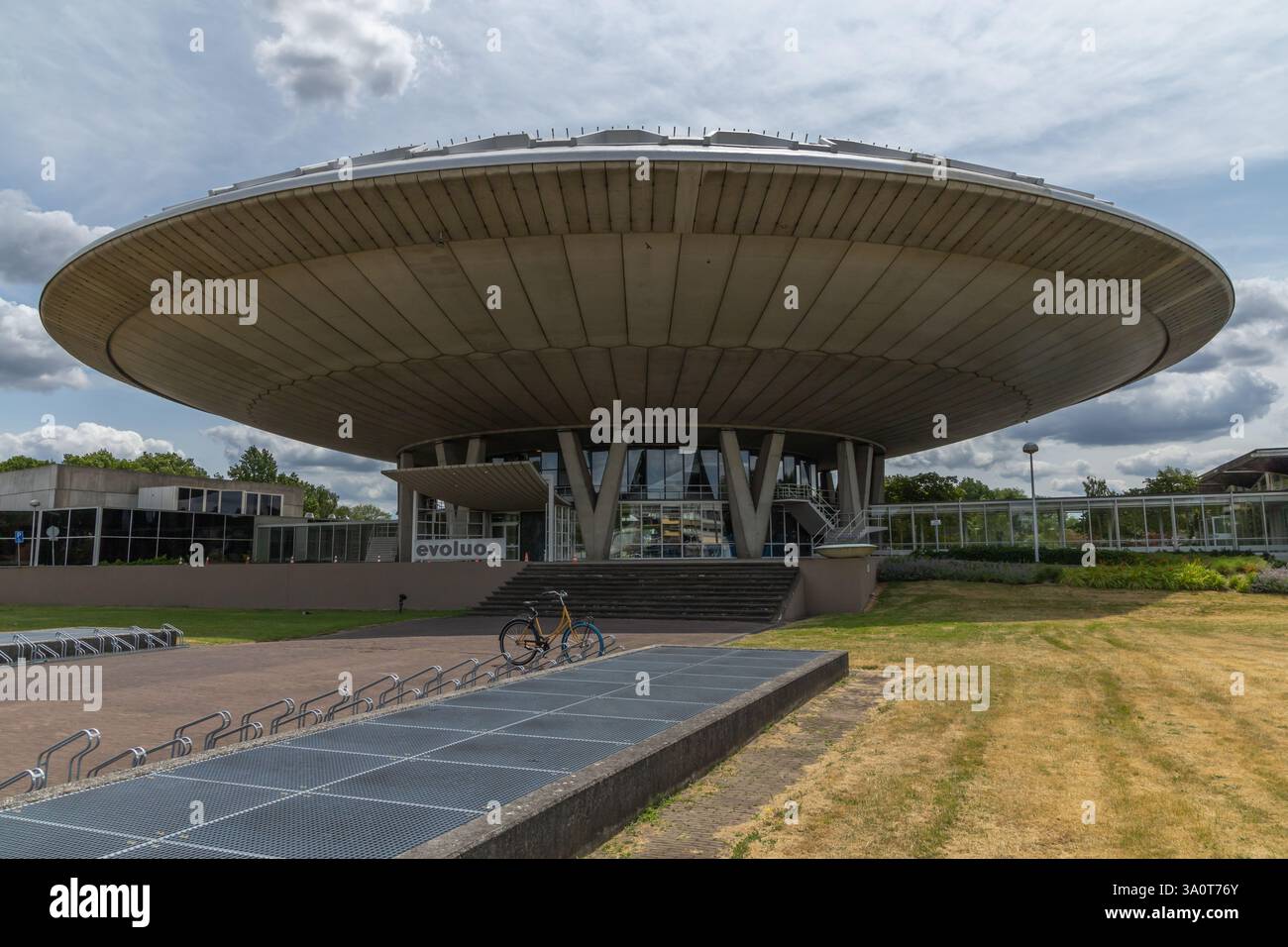 Evoluon building. The Evoluon is a discus-shaped building, the ...