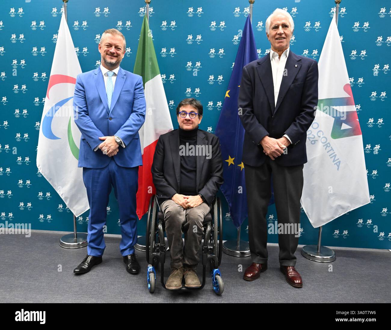 Milan. 5th Mar, 2025. President of the International Paralympic ...