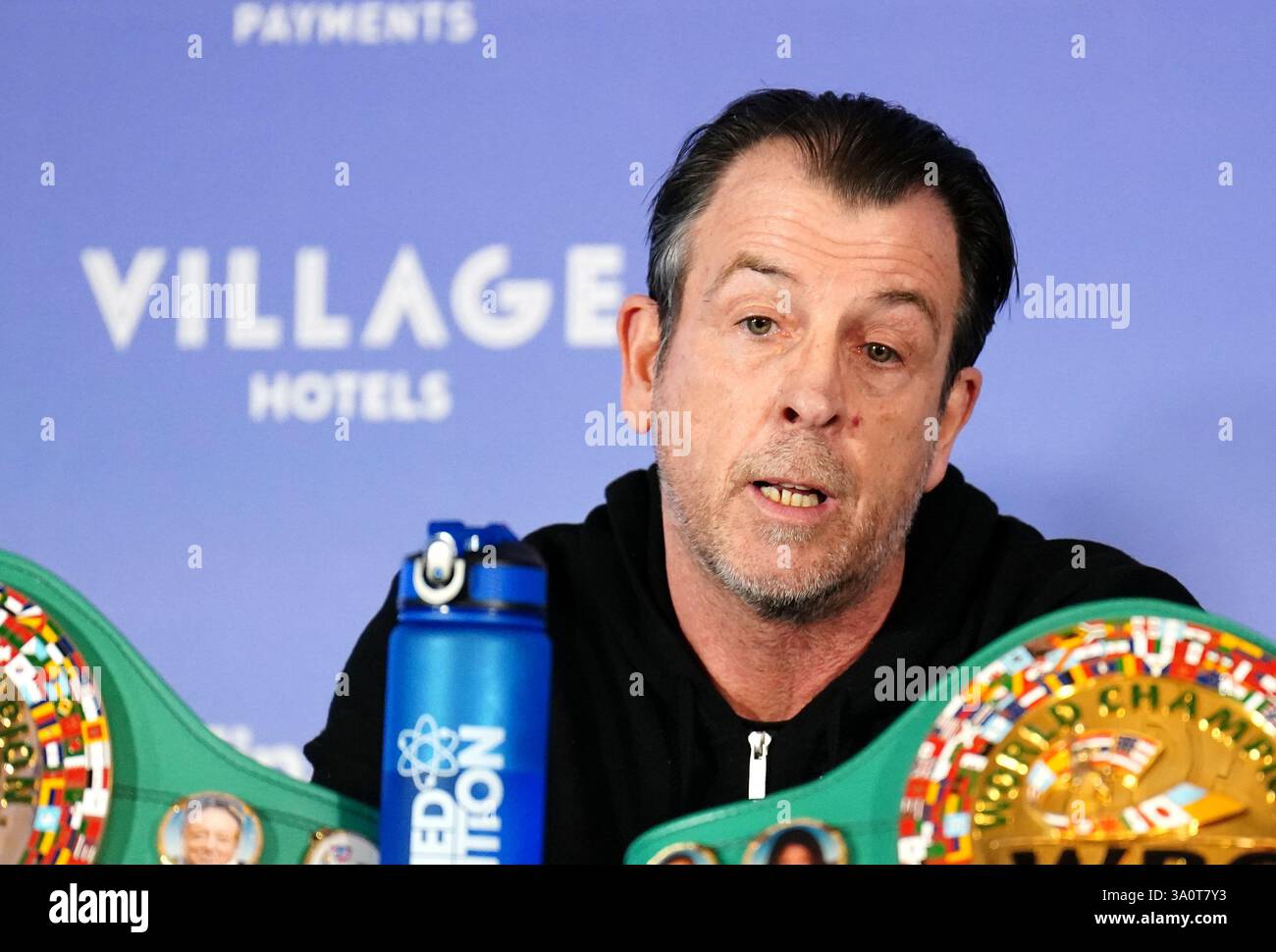 Joe Gallagher during a press conference at The Dorchester, London ...