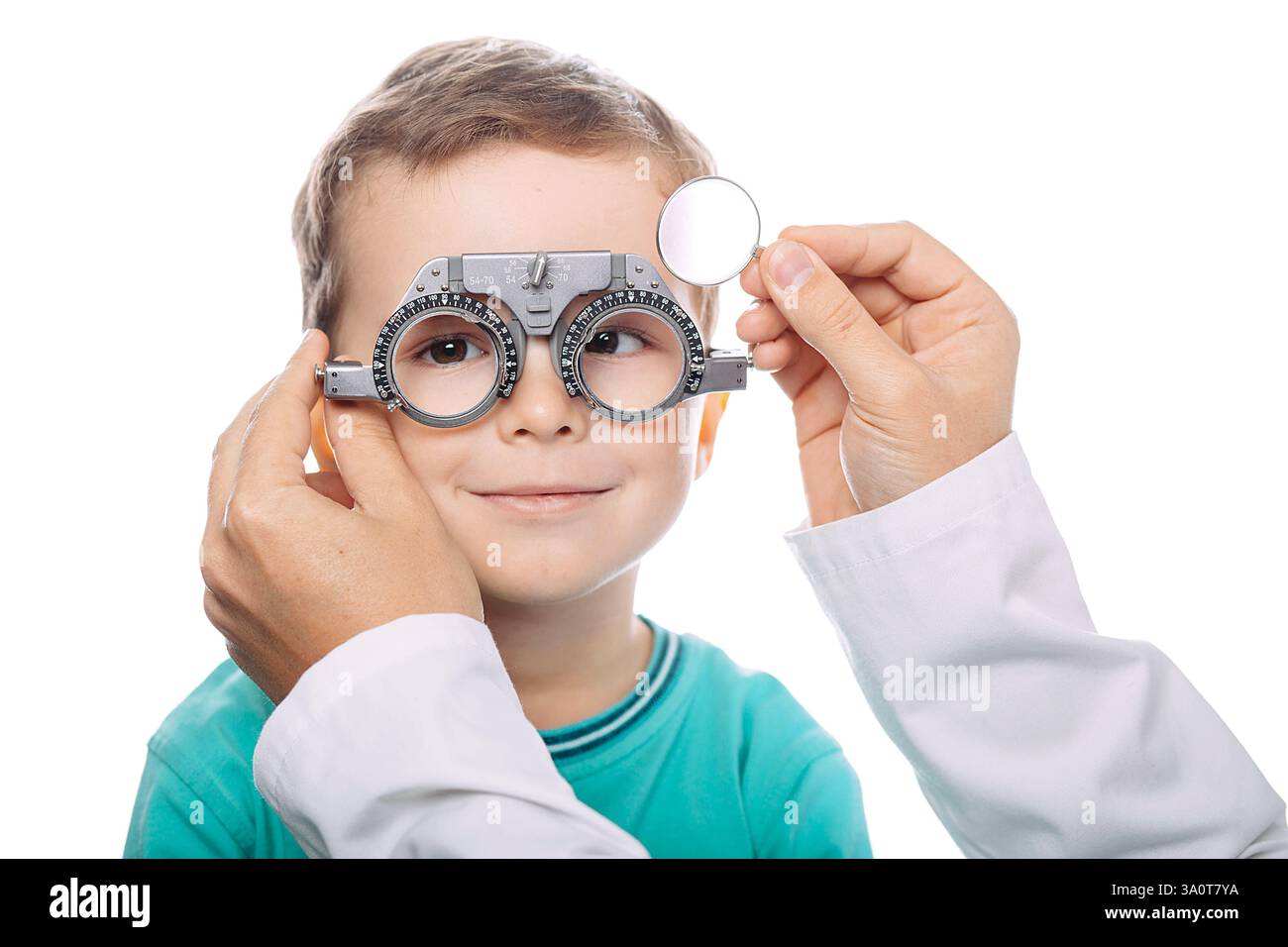 Optometrist engaged in eye hi-res stock photography and images - Alamy