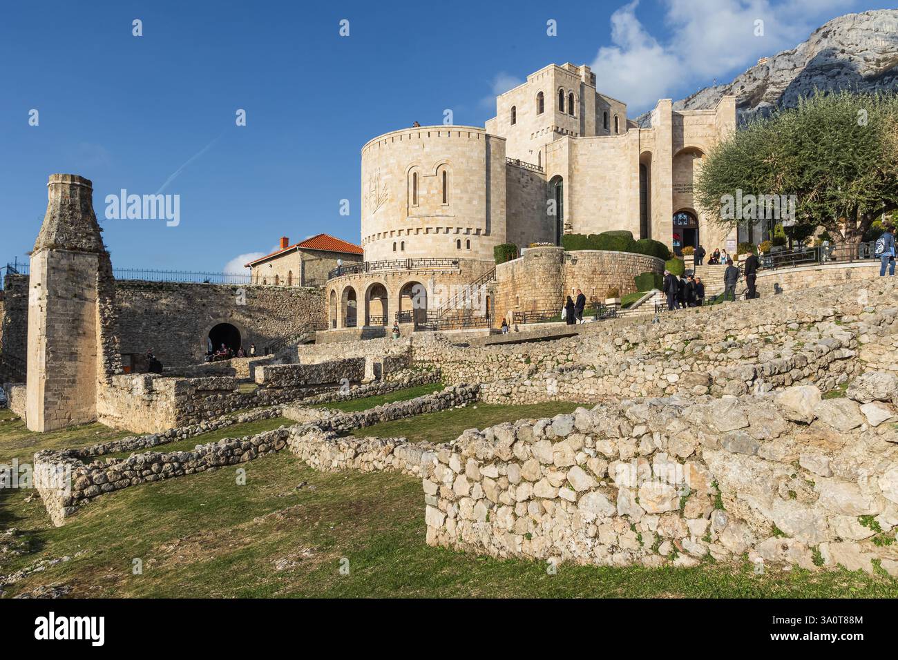 Skanderbeg Museum Kruje Albania. Castle fortress historic citadel and ...