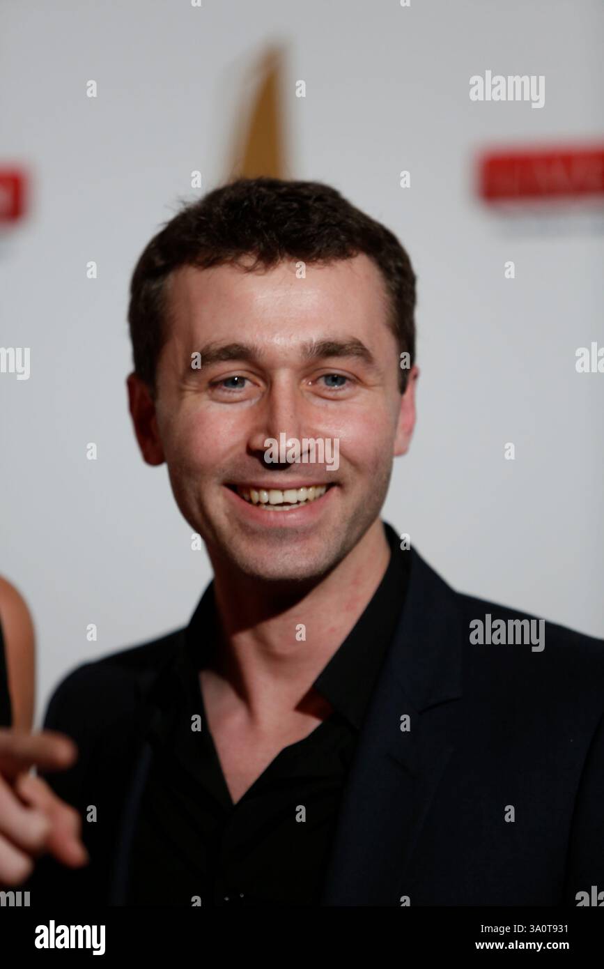 Adult film actor James Deen arrives at the 2016 Xbiz awards at Hotel J ...