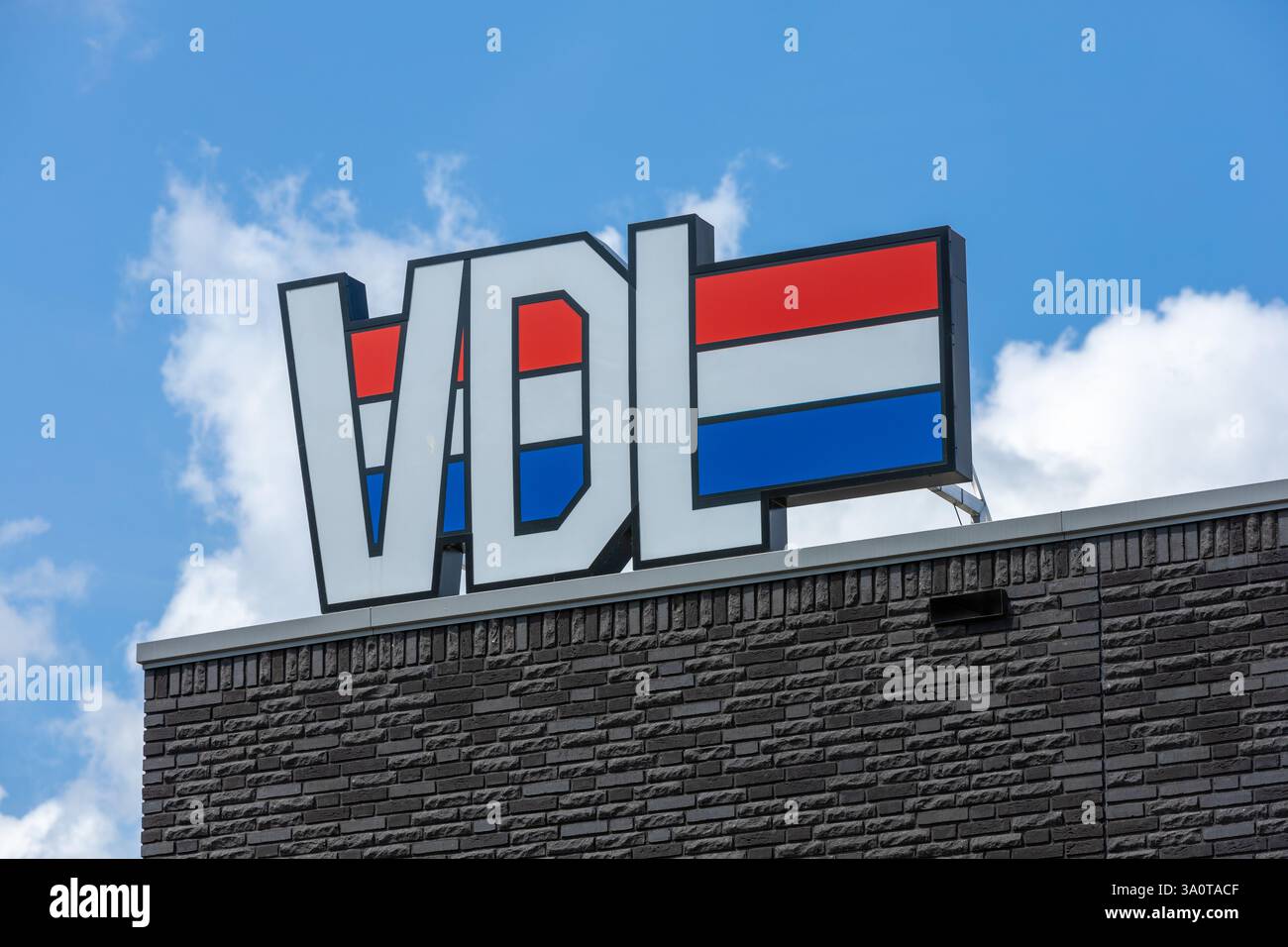 VDL logo sign. The VDL companies break down into four divisions ...