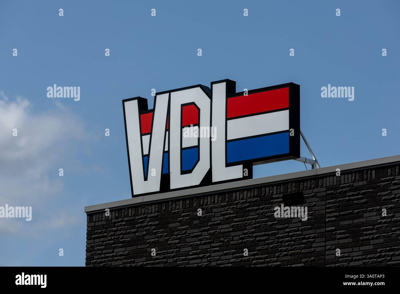 VDL logo sign. The VDL companies break down into four divisions ...