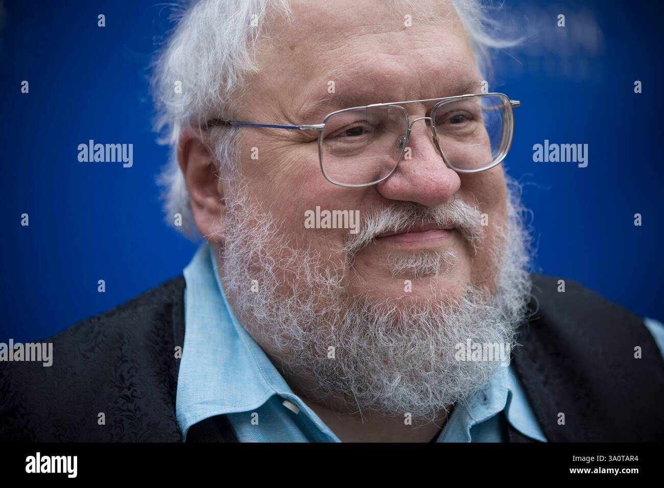 Legendary American author George R R Martin pictured at the Edinburgh ...