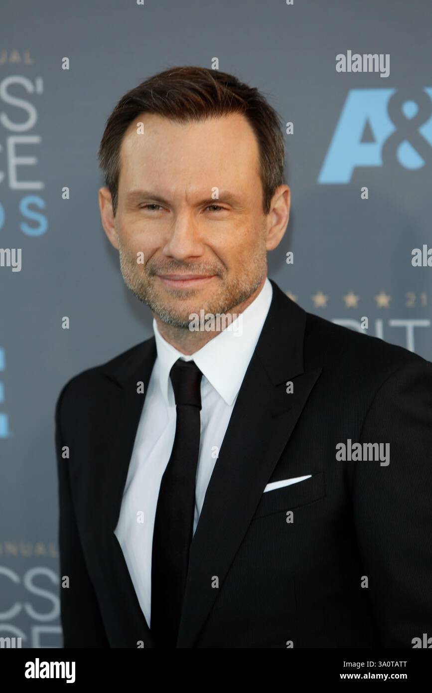 Actor Christian Slater arrives at the 21st Annual CriticsÕ Choice ...
