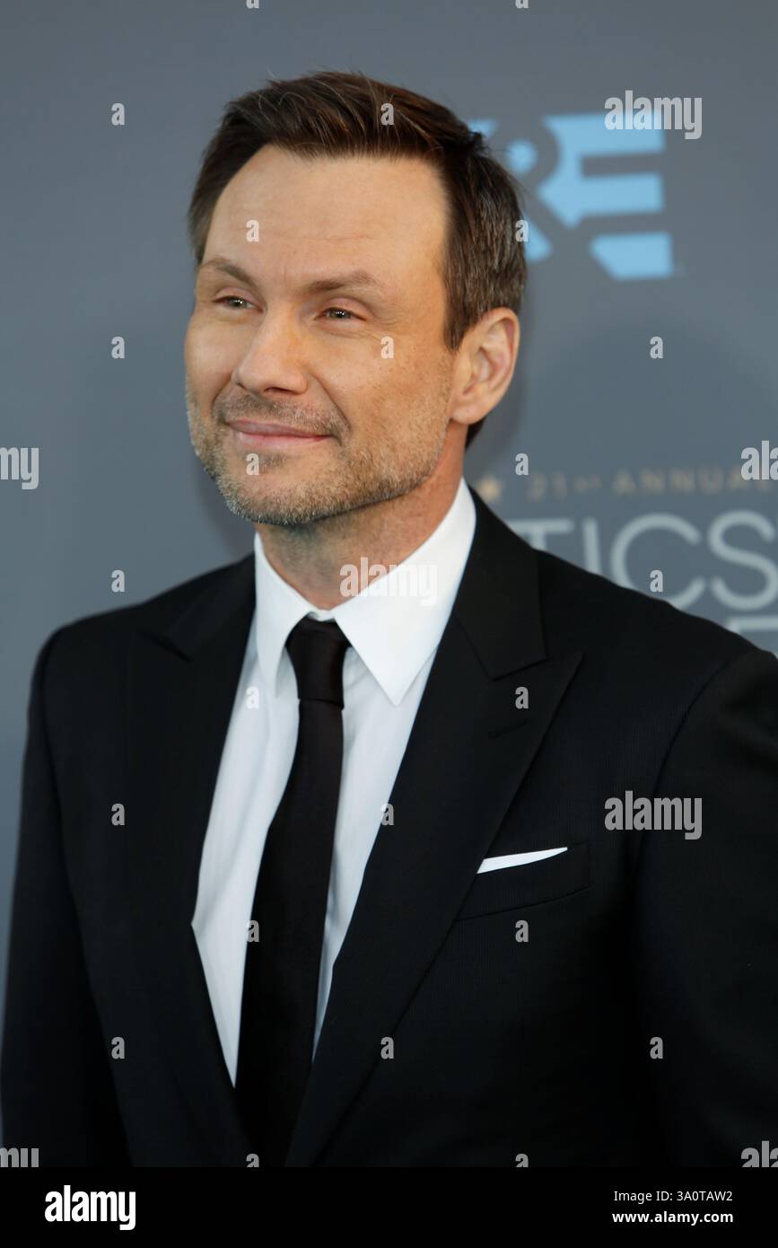 Actor Christian Slater arrives at the 21st Annual CriticsÕ Choice ...
