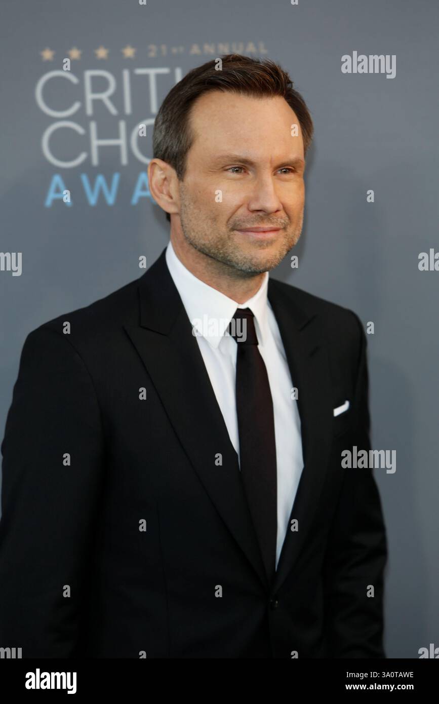 Actor Christian Slater arrives at the 21st Annual CriticsÕ Choice ...