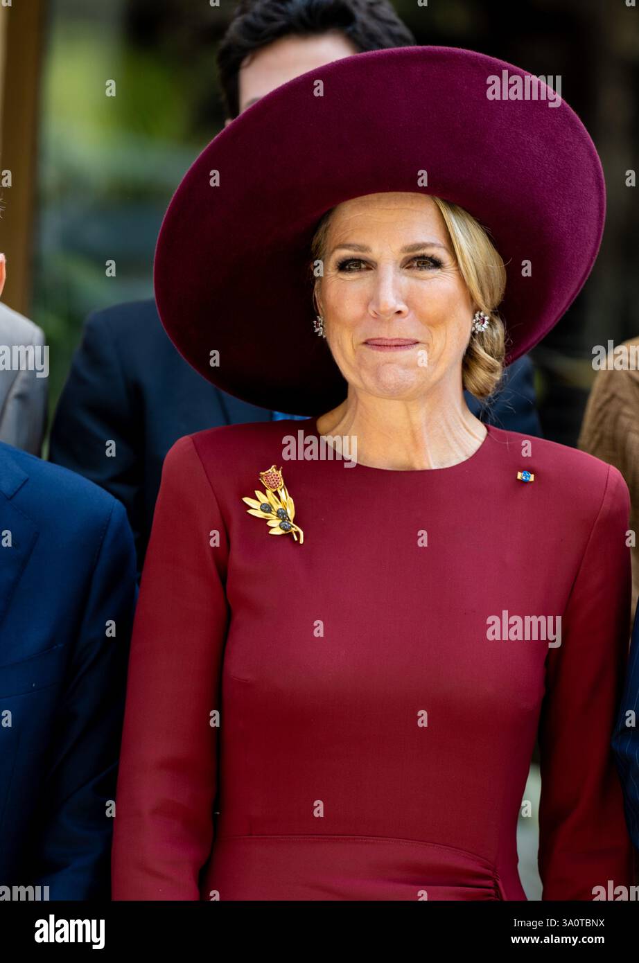 Queen Maxima during a visit to Home for Cooperation in Nicosia during ...