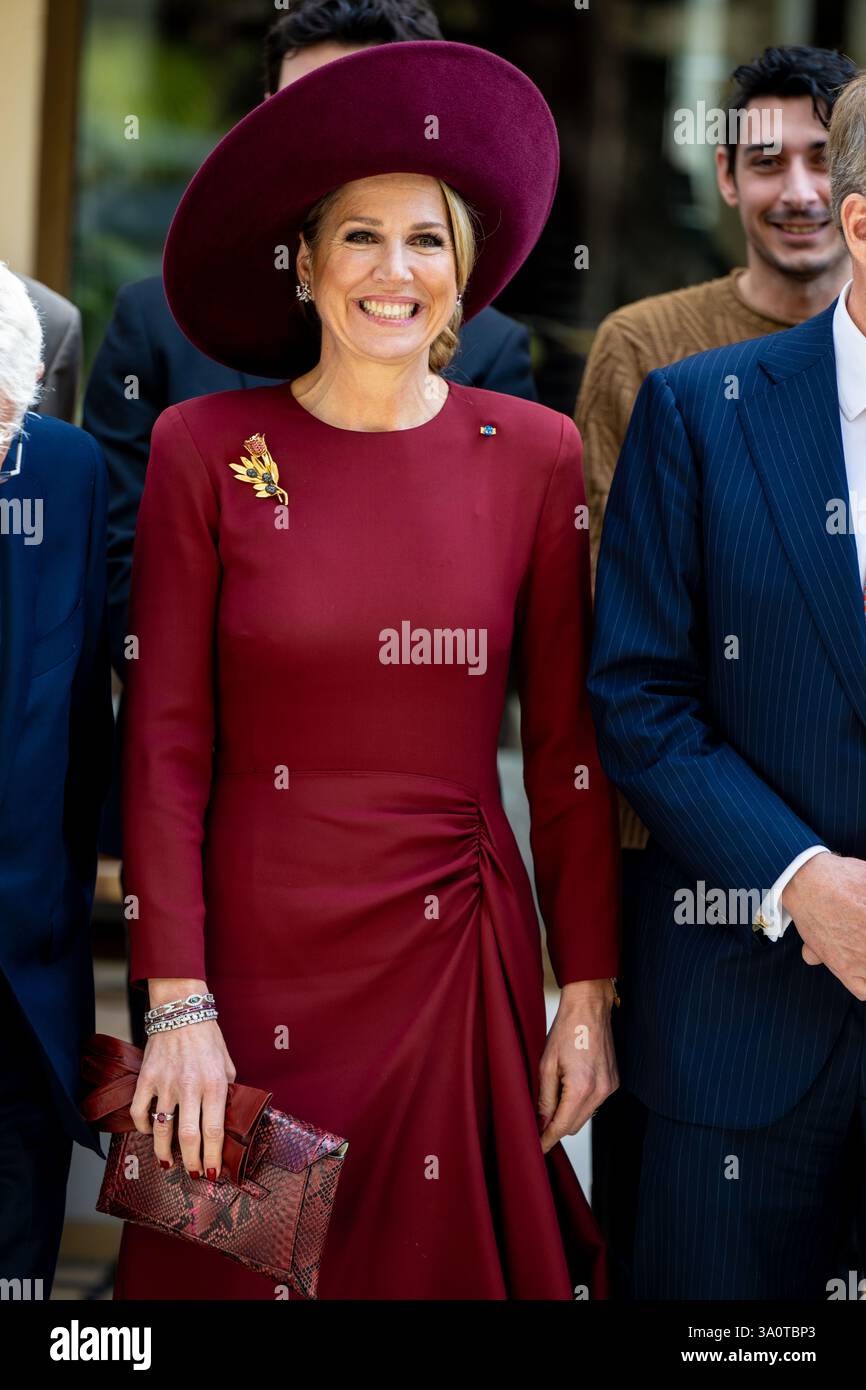Queen Maxima during a visit to Home for Cooperation in Nicosia during ...