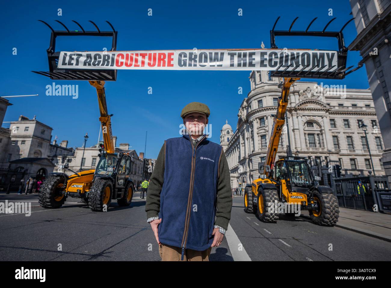 London, UK. 04th Mar, 2025. A protester takes part during the ...