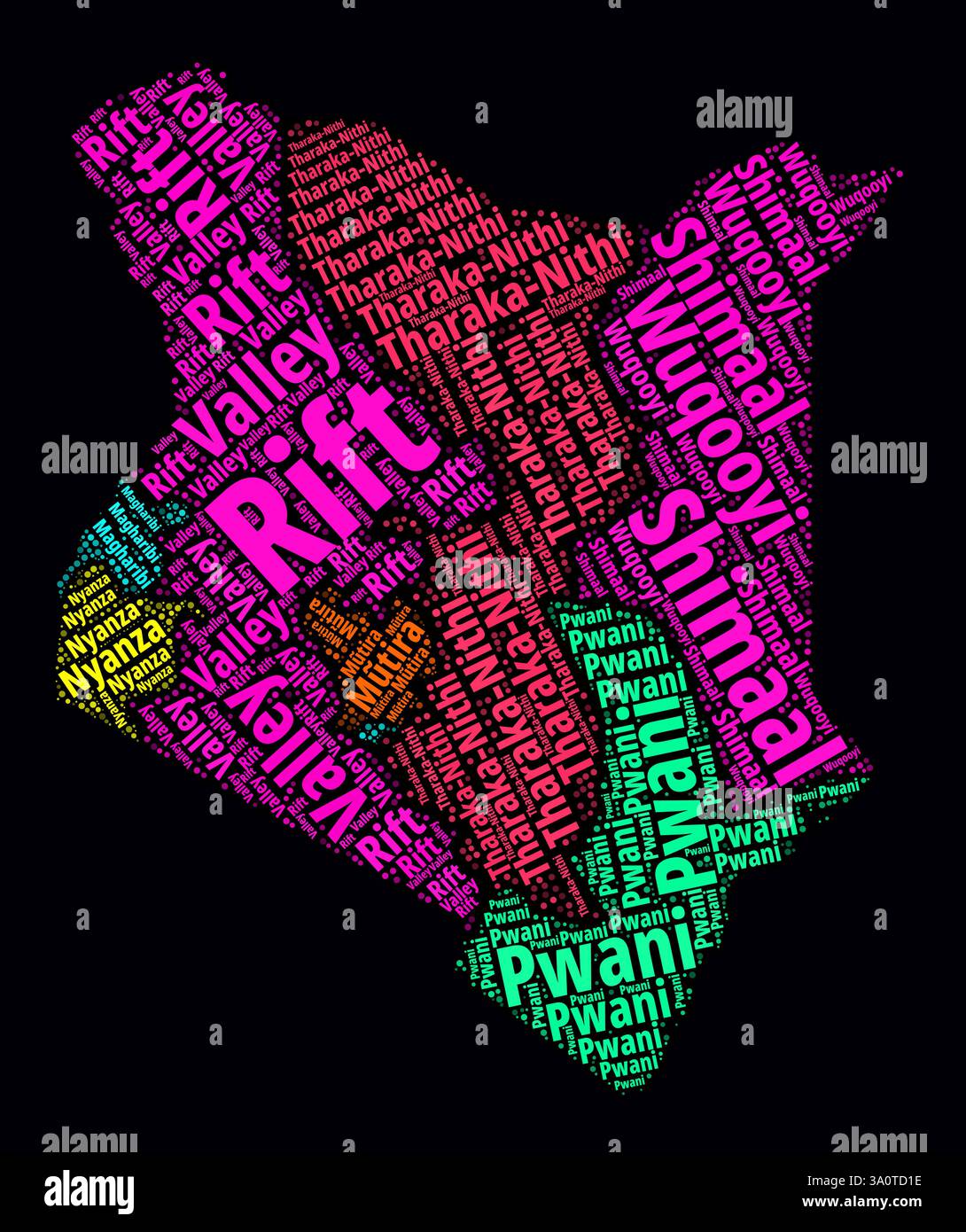 Tharaka nithi vector map Stock Vector Images - Alamy