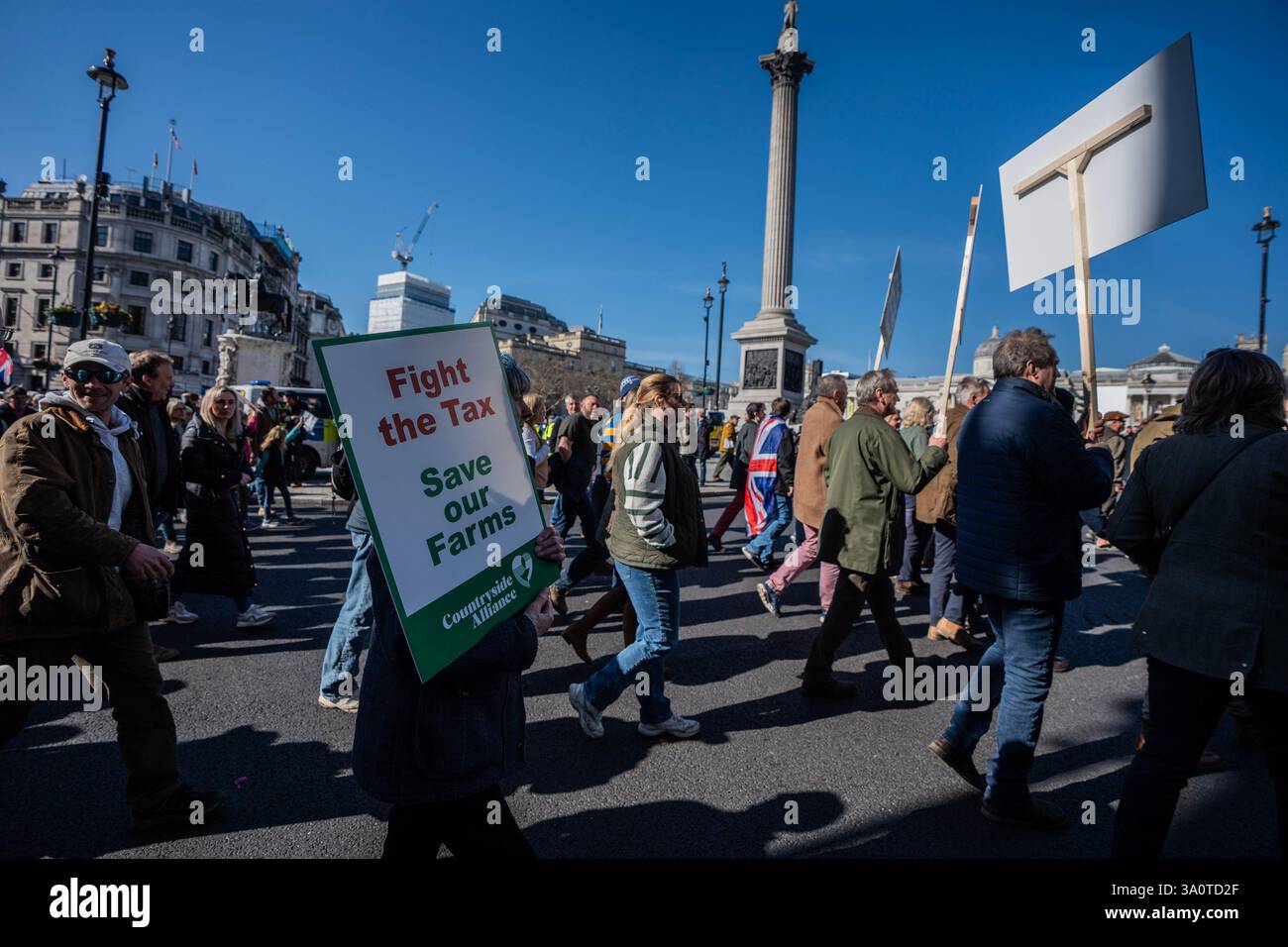 London, UK. 04th Mar, 2025. Protesters take part during the ...