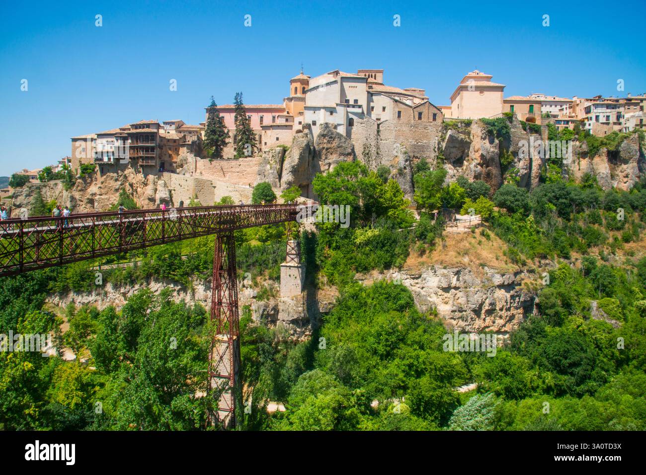 Overview and San Pablo bridge. Cuenca, Spain Stock Photo - Alamy