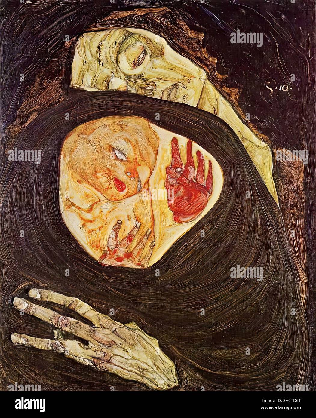 Egon Schiele painting - Dead Mother Stock Photo - Alamy
